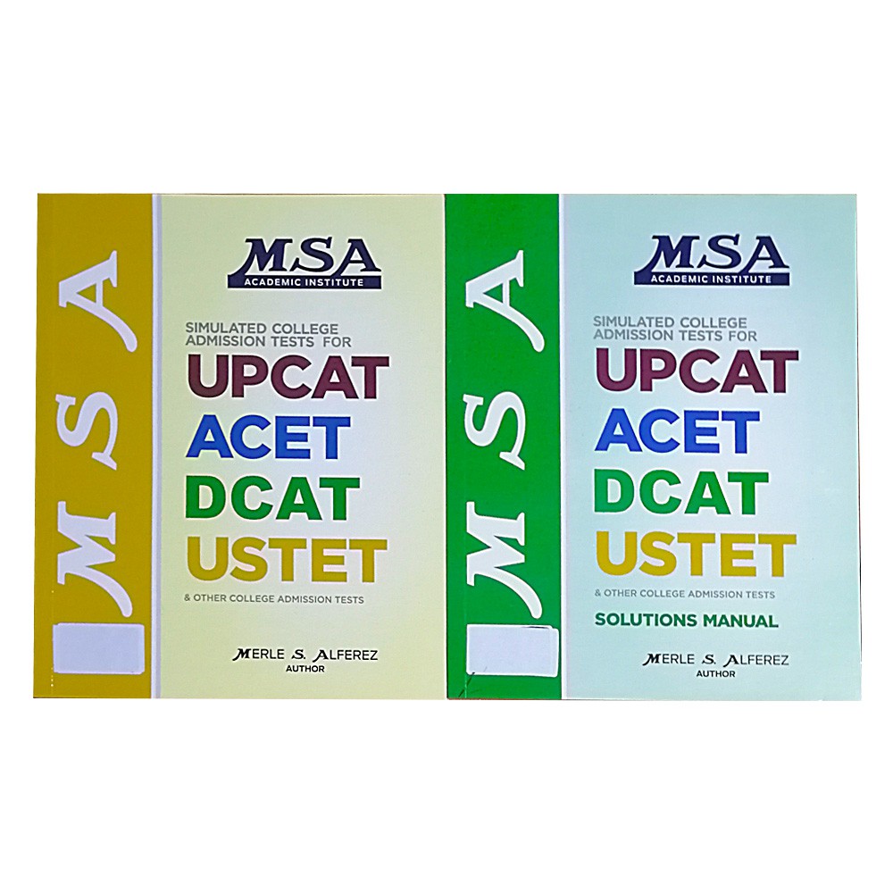 MSA SIMULATED COLLEGE ENTRANCE TEST FOR UPCAT ACET DCAT USTET & OTHERS ...