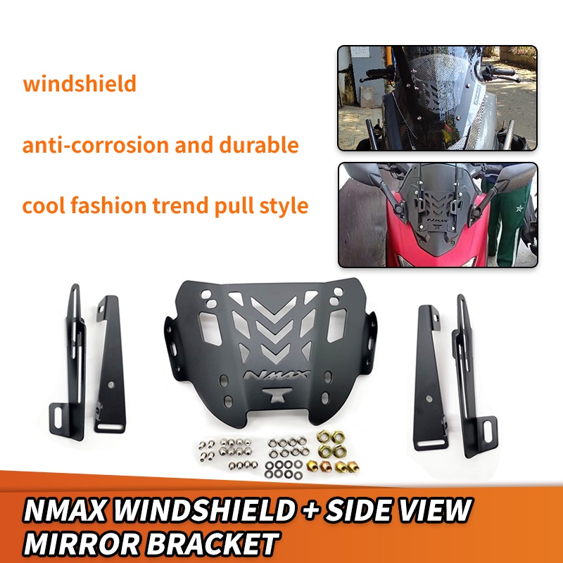 NMAX V2 Adjustable Bracket For Windsnield And Side Mirror Bracket Only ...
