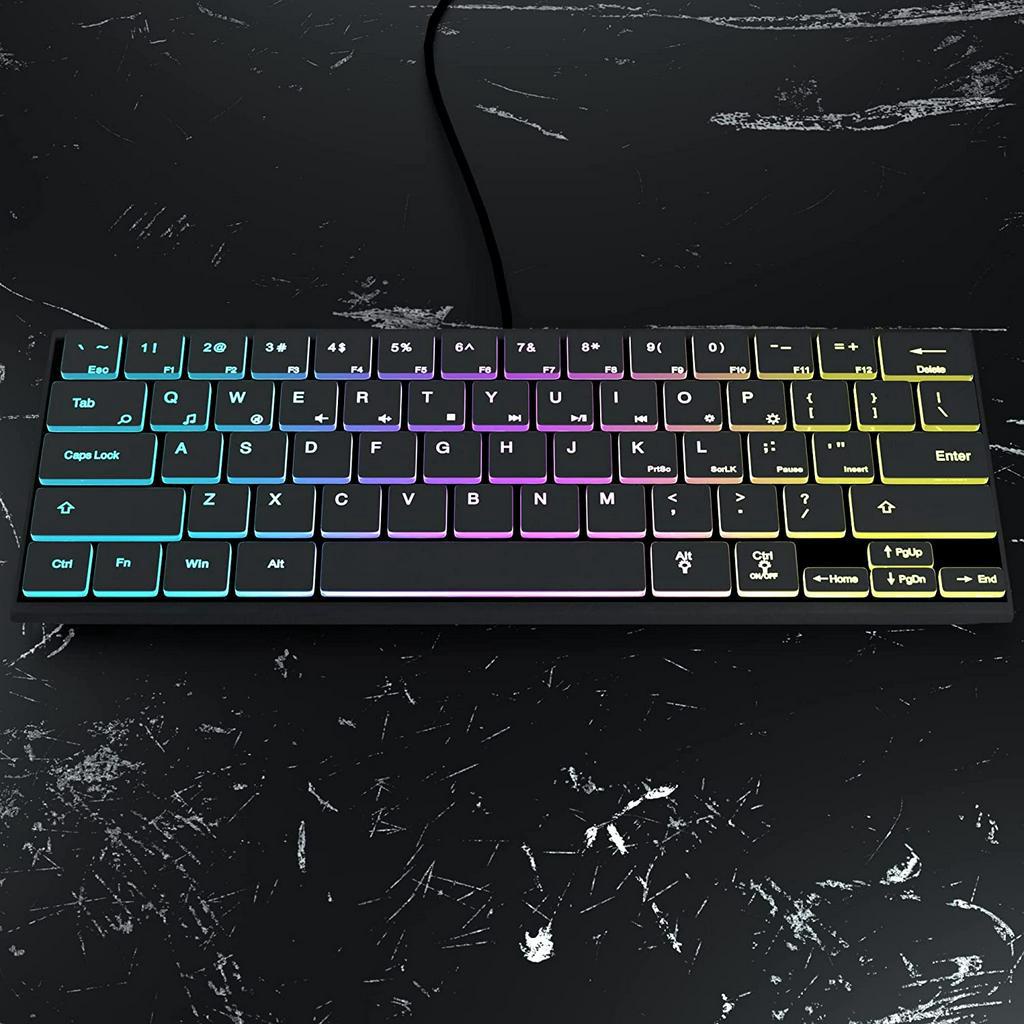 Zeus Z-988 RGB Gaming Keyboard - 64 Keys Keypad / Keyboard Multi Color ...