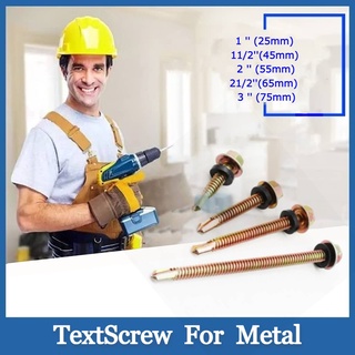 (100pcs)Text Screw For Metal 1'' ,11/2'' , 2'' , 21/2'' , 3'' | Shopee ...