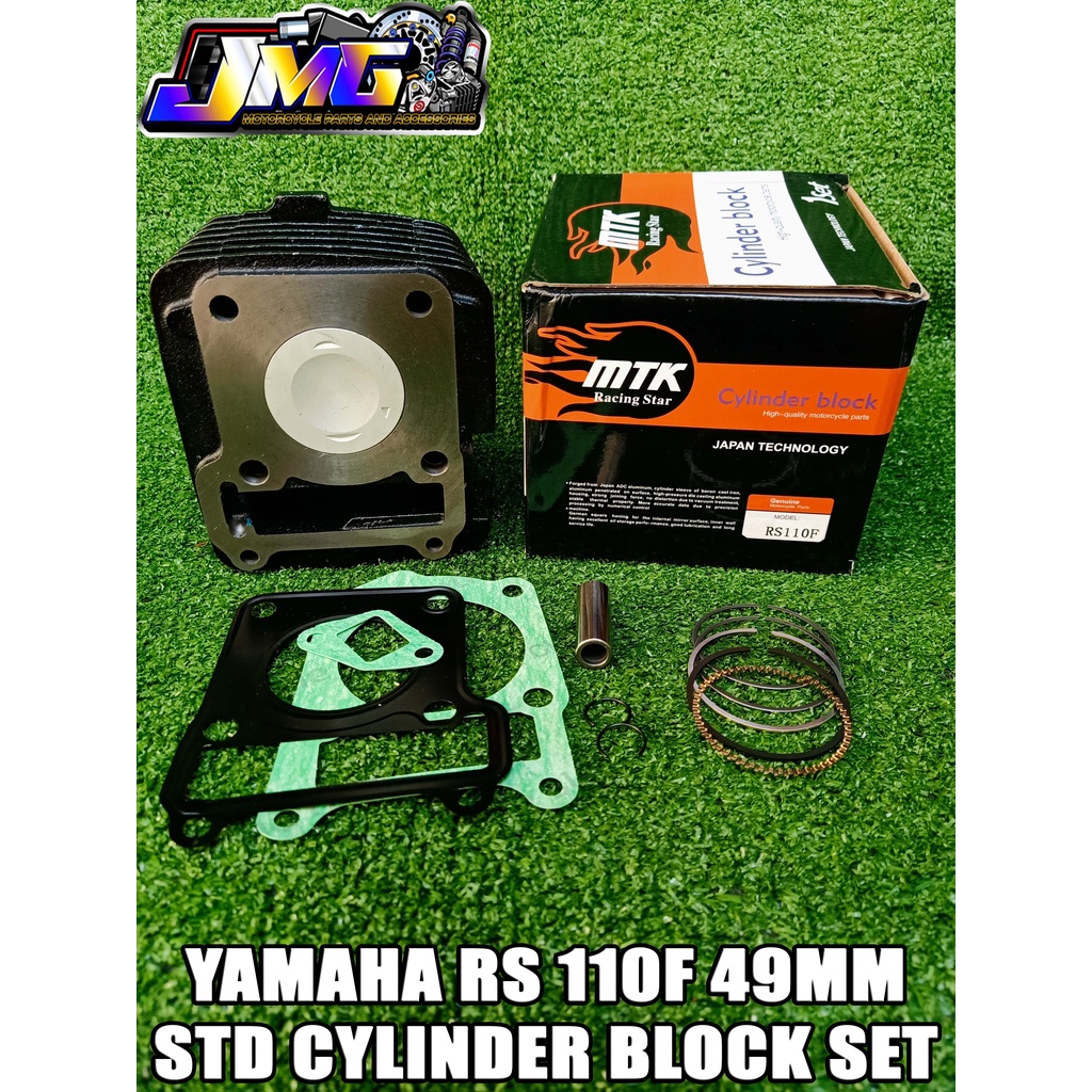 YAMAHA RS 110F 49MM STANDARD CYLINDER BLOCK SET | Shopee Philippines