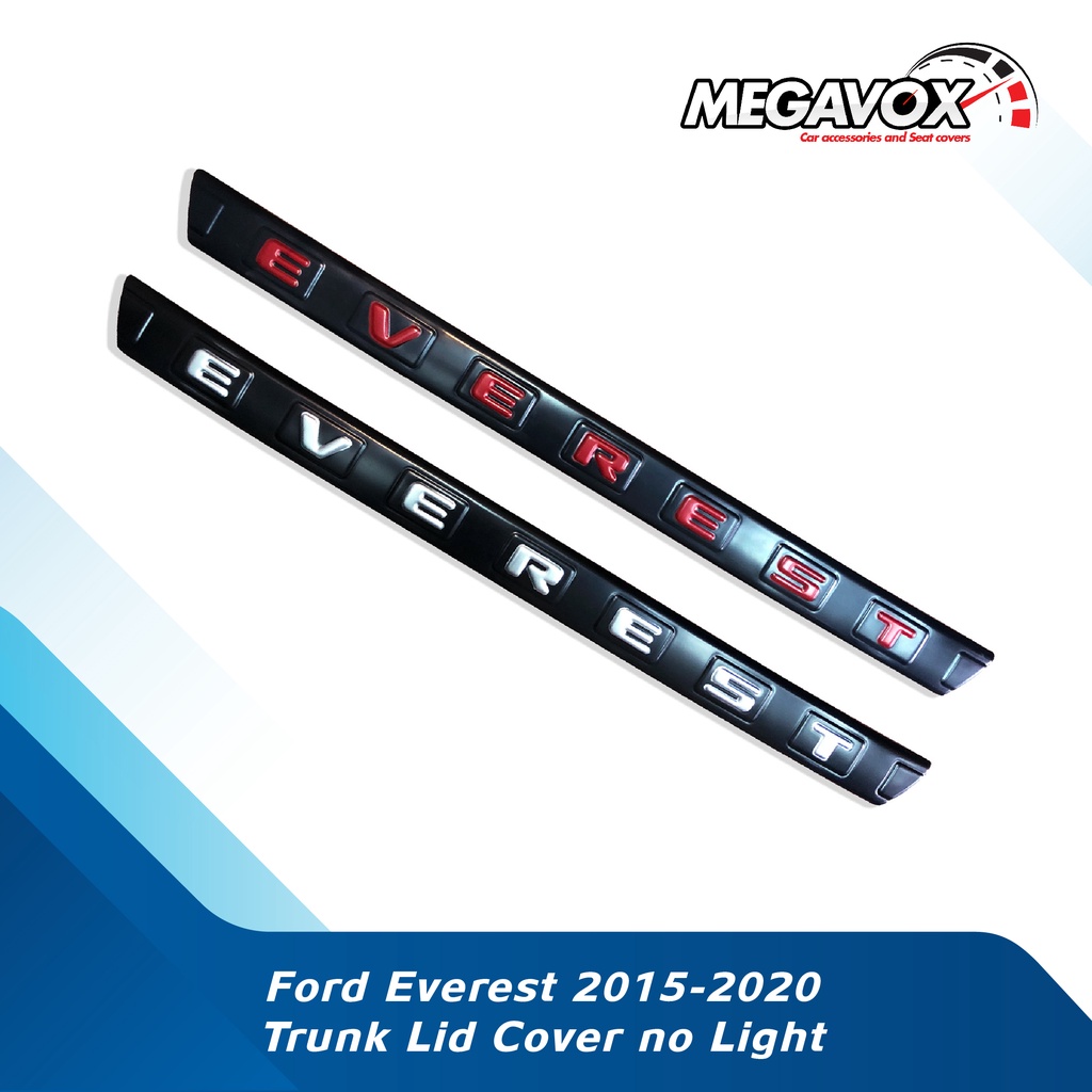 Ford Everest 2015-2021 Matte Black with Red Font Trunk Lid Cover no LED ...