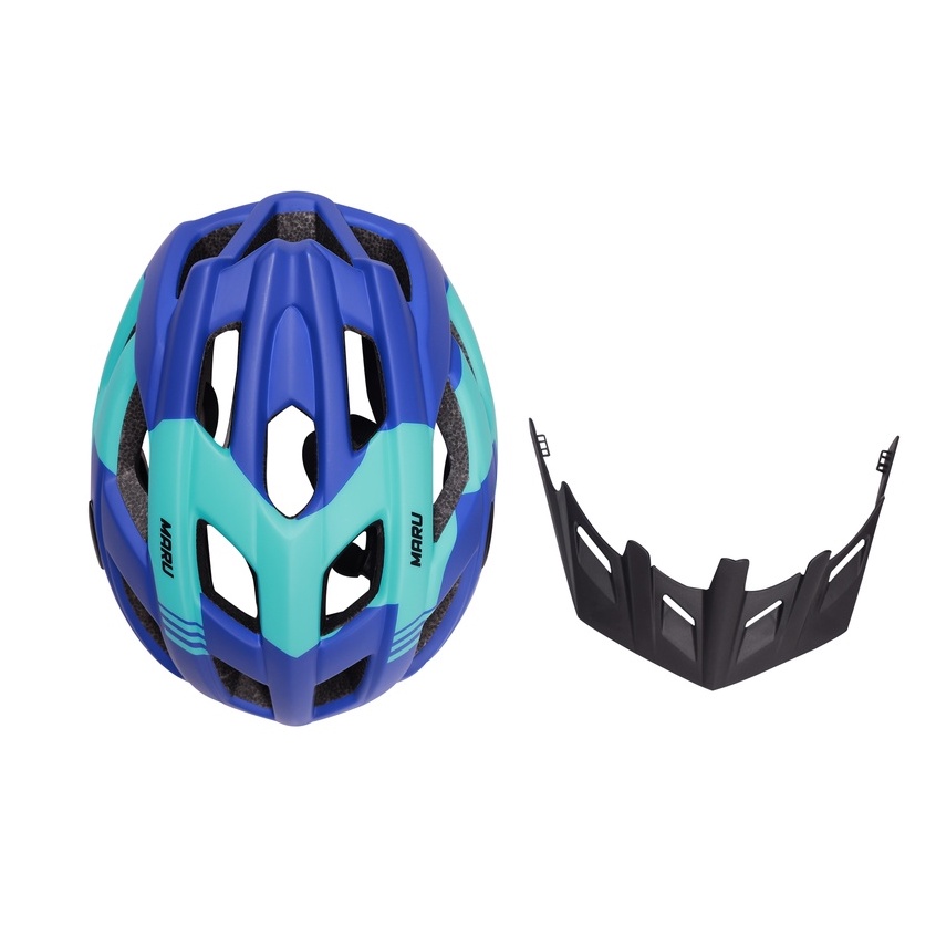 MARU Tracer Helmet MTB With Visor And Adjustor V32 PC + Black EPS ...