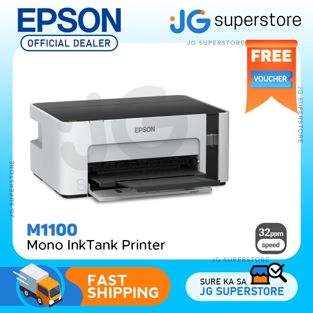 Epson M1100 Monochrome Ink Tank Printer 32ppm Print Speed, 1440 x 720 ...