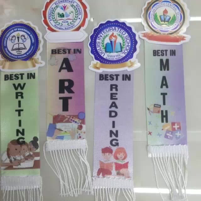 CUSTOMIZE RIBBON AWARD for recognition, graduation etc | Shopee Philippines