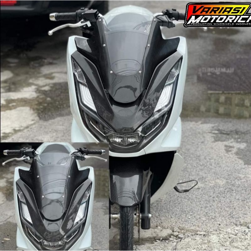 Pcx 160 visor windshield PCX 160 twotone (INCLUDING VARIATION BOLT AND ...