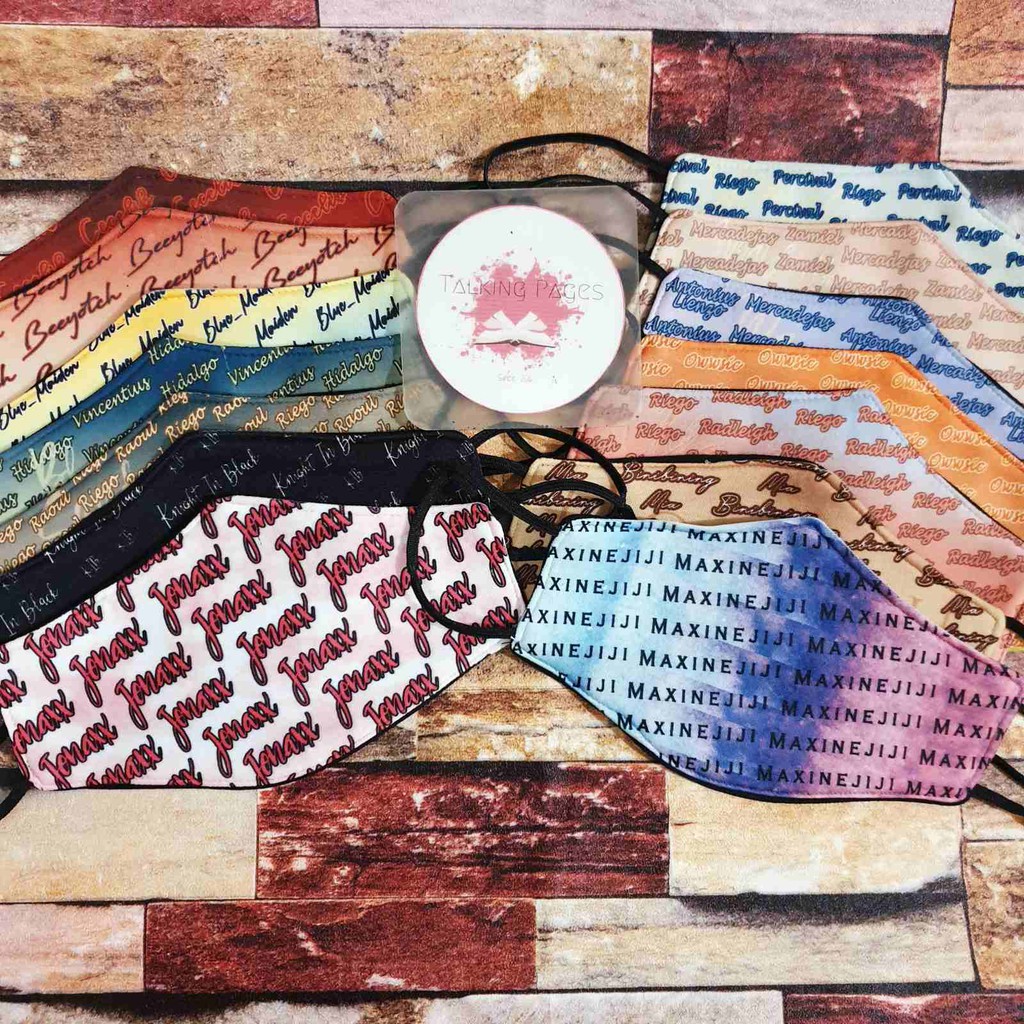 Wattpad Inspired Face Mask(Jonaxx, Maxinejiji, KIB, Owwsic, Cecelib, Bb ...
