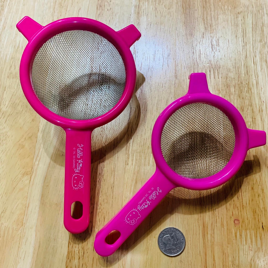 1 pc Pink Metal Strainer - Hello Kitty Design for Kids - Small and ...