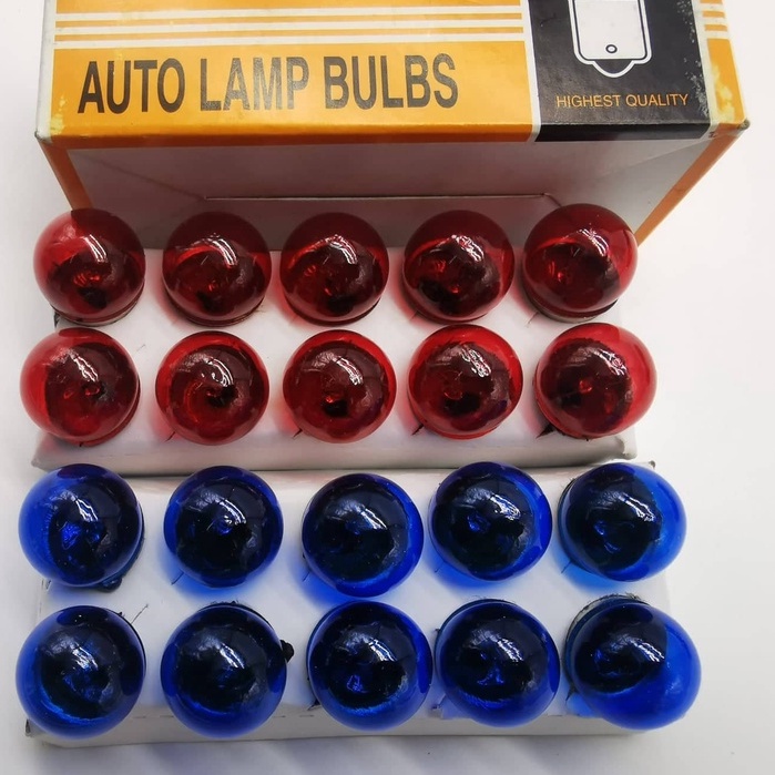 Tail Light Bulb 12V21/5W for Motorcycle (Blue/Red/clear/) 10pcs ...