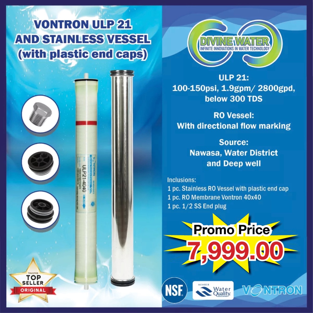 Vontron ULP 11 / ULP 21 with Stainless Vessel (𝘄𝗶𝘁𝗵 𝘀𝗲𝗮𝗺 𝗮𝗻𝗱 𝗽𝗹𝗮𝘀𝘁𝗶𝗰 ...