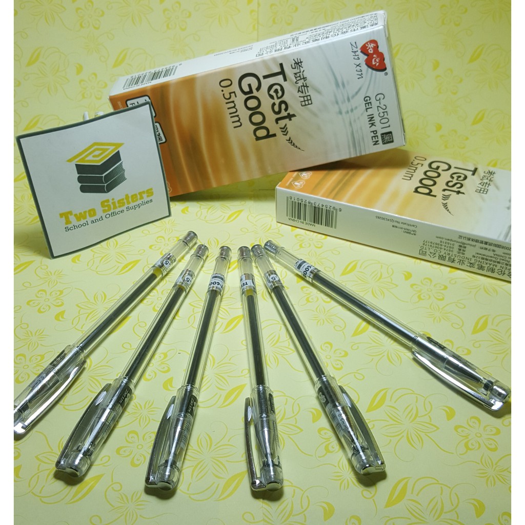 G-2501 TEST GOOD 0.5mm Gel Ink Pen #TestGood sold per box | Shopee ...