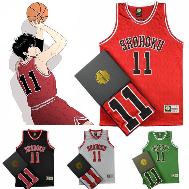 Japan Anime Slam Dunk Shohoku Basketball Jersey Cosplay Costume Full ...