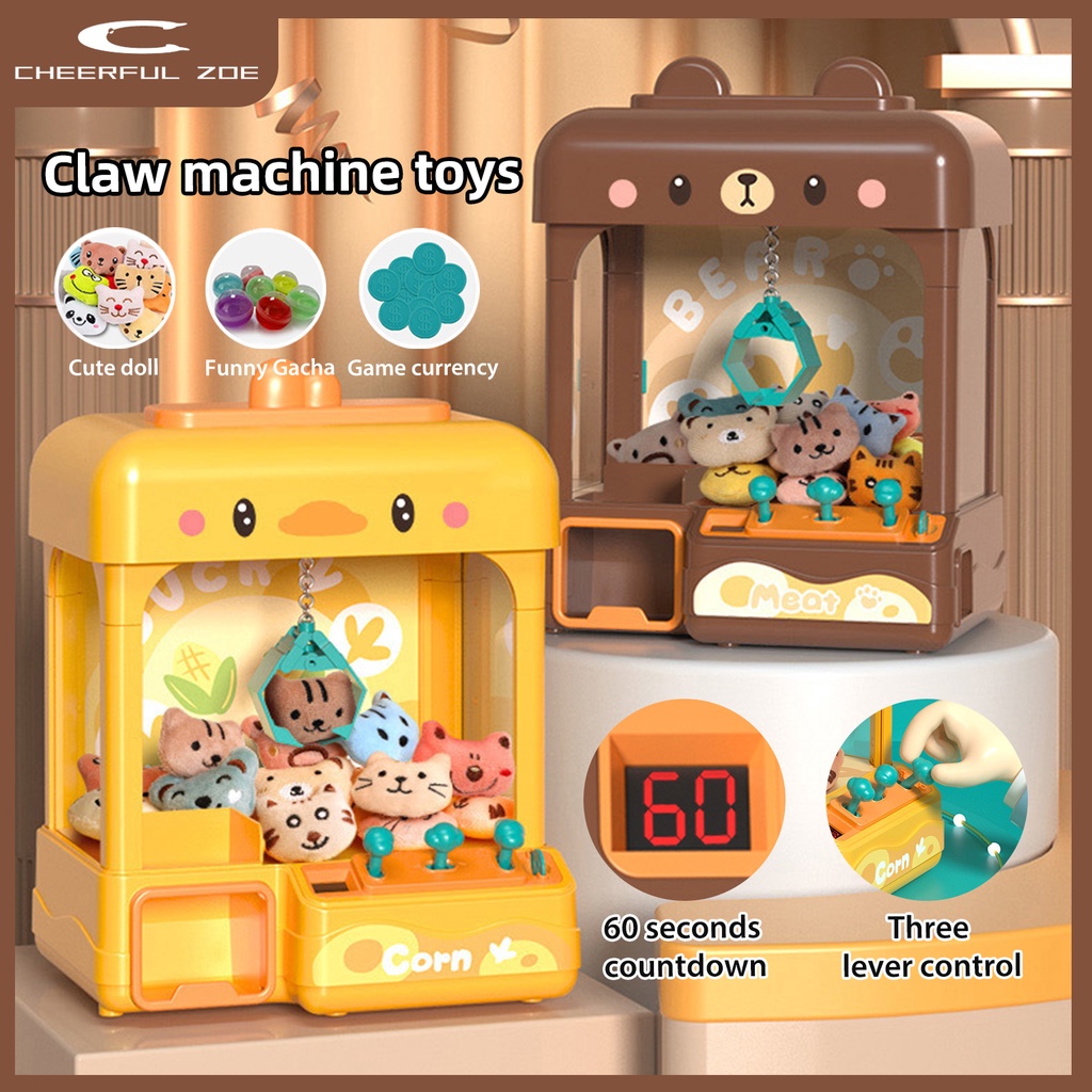 【COD】Clip Doll Claw Machine Kids Toys Game Machine Candy Grabber Claw ...