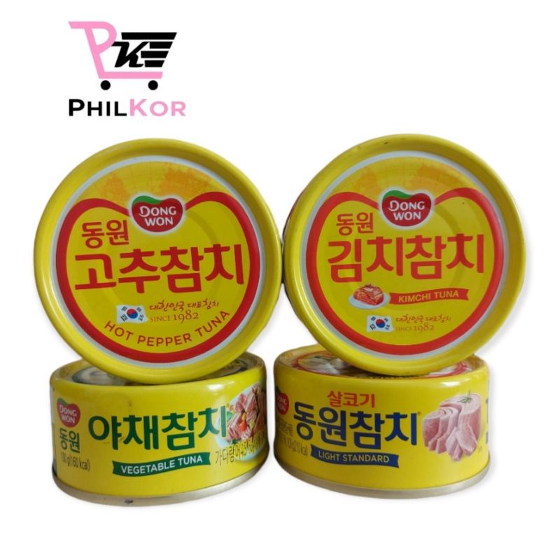 Dongwon / Ottogi / Sajo Tuna 100g Light Standard/Vegetable Tuna/Kimchi Tuna/Hot Pepper Tuna ...