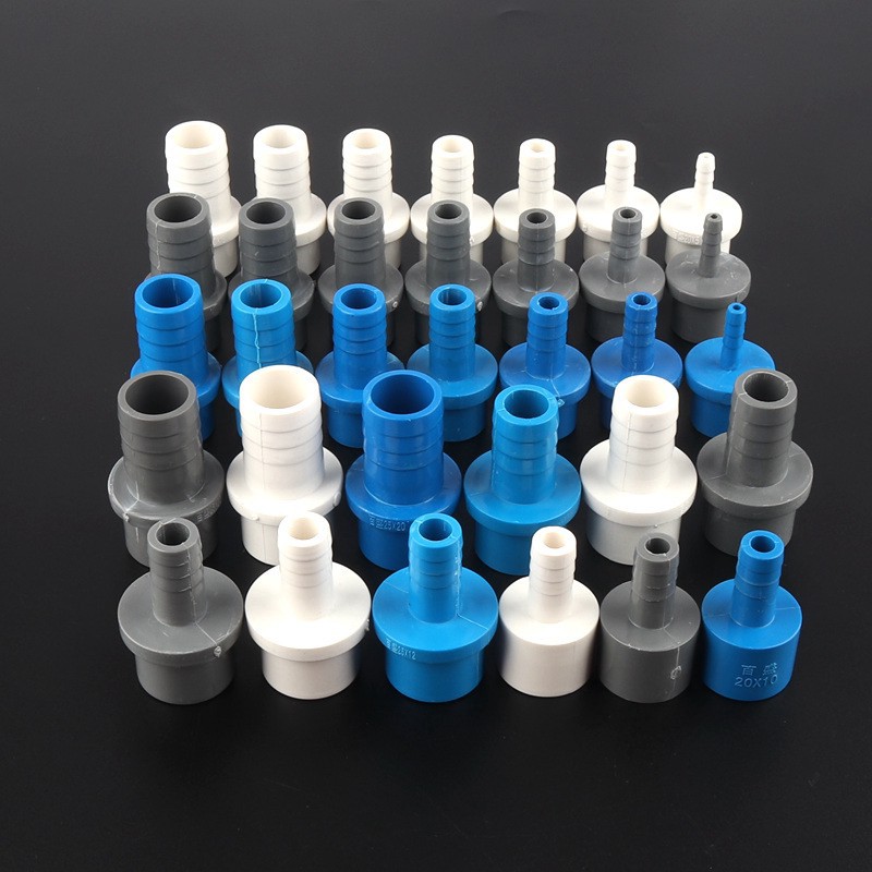 10pcs Outside Dia 5/8/10/12/14/16/18/20mm PVC Straight Connectors Home Garden Irrigation Pagoda ...