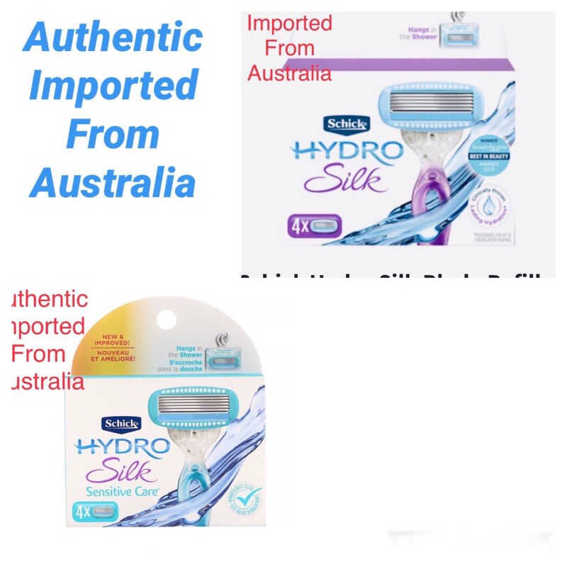 bestchoicecorner I Schick Hydro Silk Razor Blades 4 pack | Shopee ...