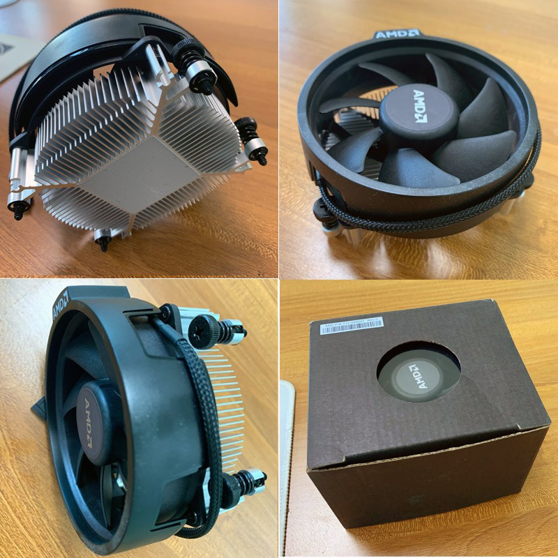 AMD New original cooling desktop fan, compatible with AMD Ryzen AM4 R3 ...