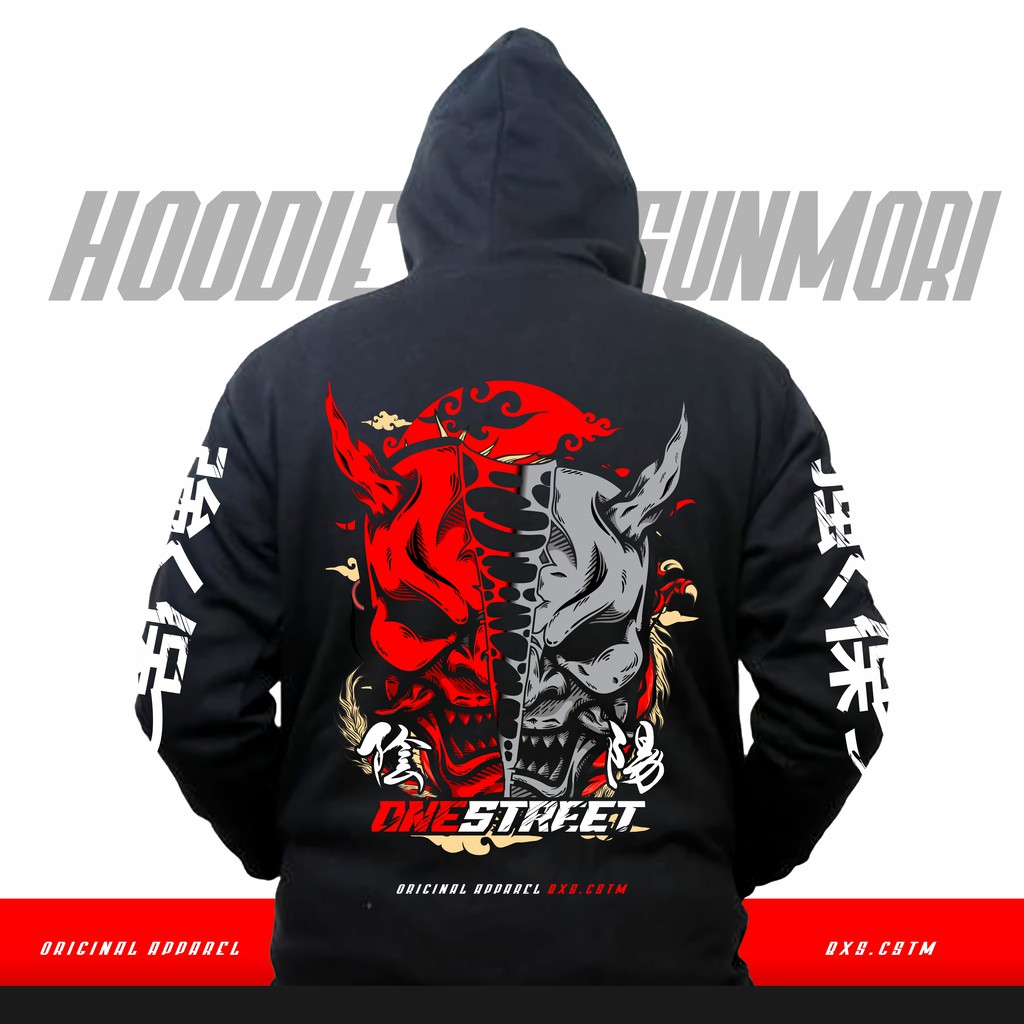 Hoodie | Japan SUNMORI JACKET | New Yin Yang Skull Design | Shopee ...