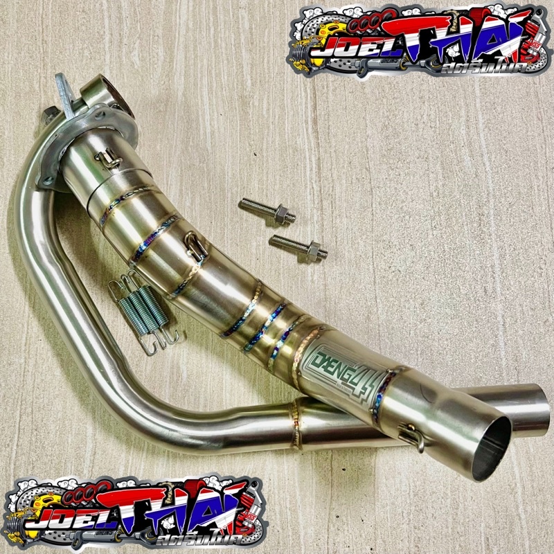 Stainless Big Elbow 51mm For Raider150 Fi / Carb With Free Stud Bolts ...