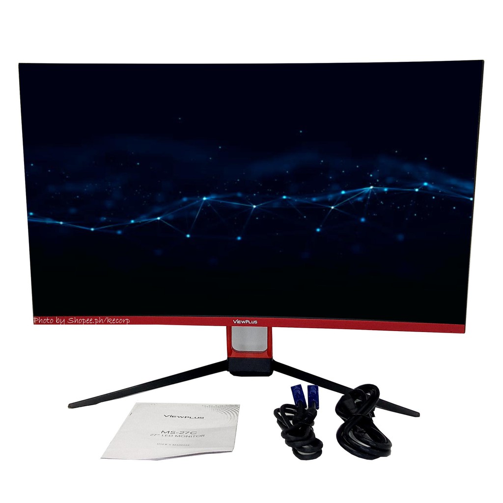 ViewPlus LED Monitor 27" IPS Curved 75hz 1920x1080 FHD HDMI VGA KECORP ...