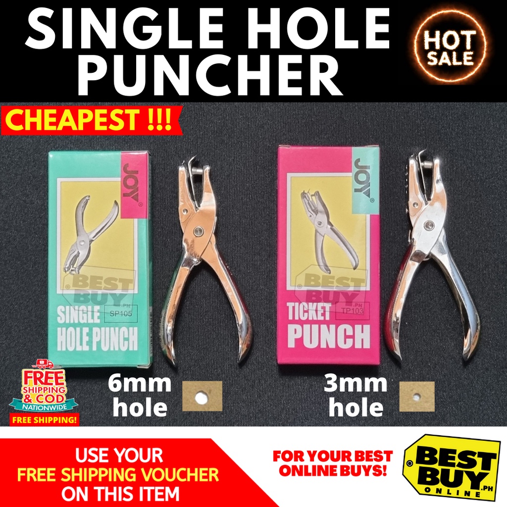 Joy One Hole Puncher Ticket Puncher - CHEAPEST | Shopee Philippines
