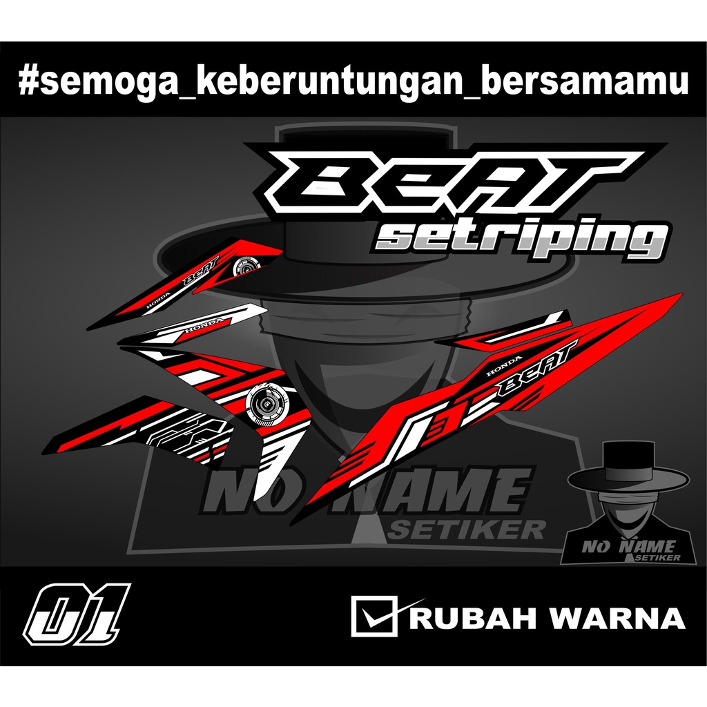 Beat Esp motorbike sticker Striping (dm1) 2016 2017 2018 2019 Fi / Fi ...