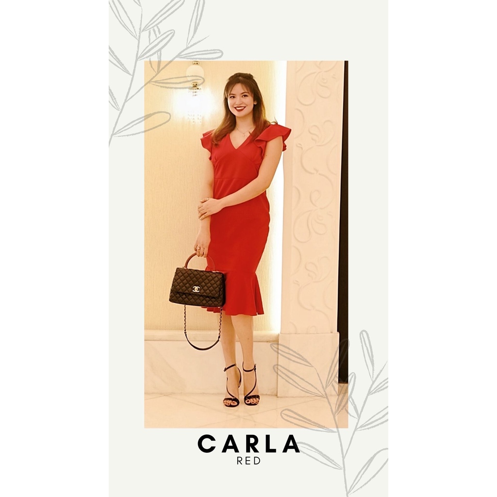CARLA women's dress midi mini ladies casual elegant sage white black ...