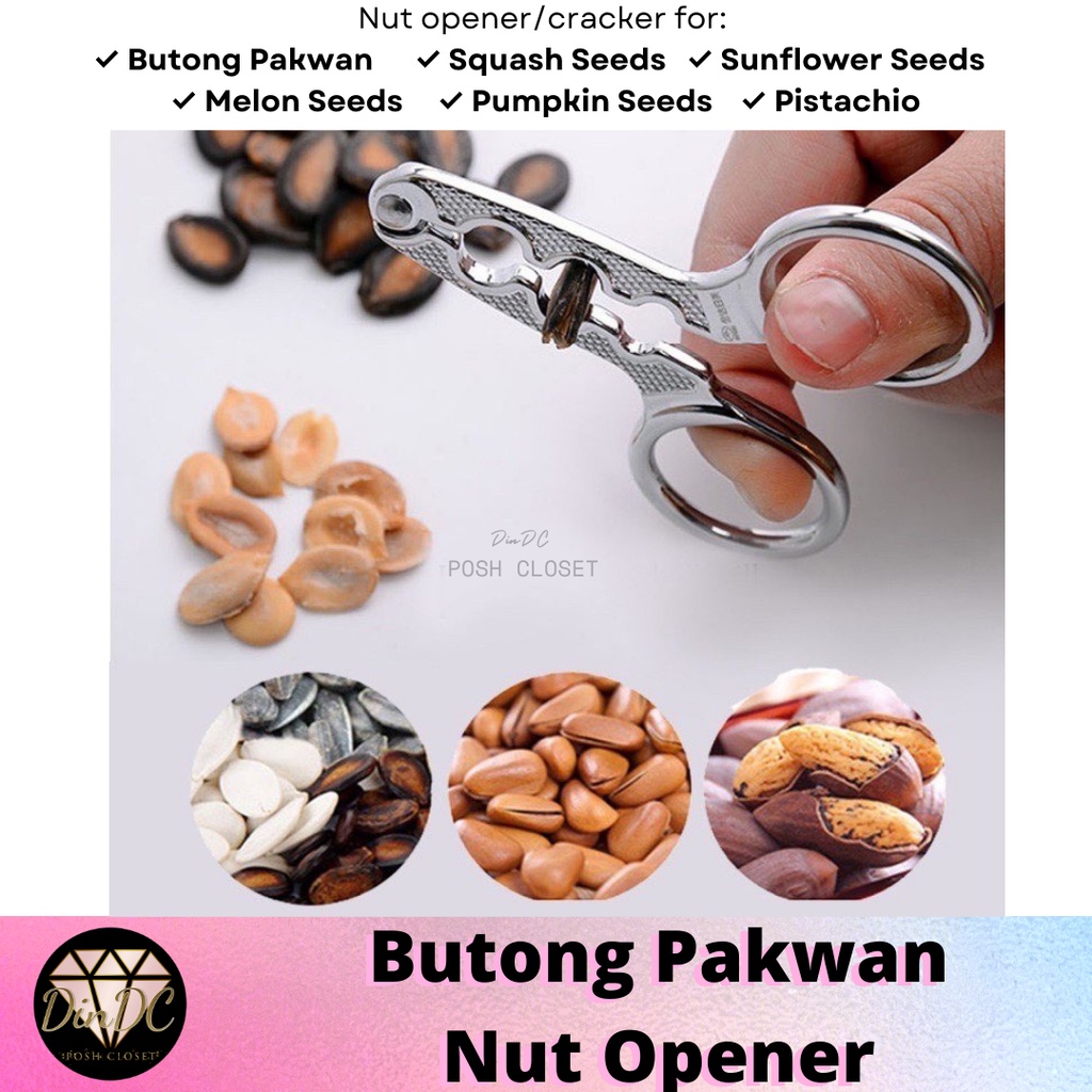 Butong Pakwan OPENER Melon Seeds Pistachio Clamp Scissors Nut Cracker ...