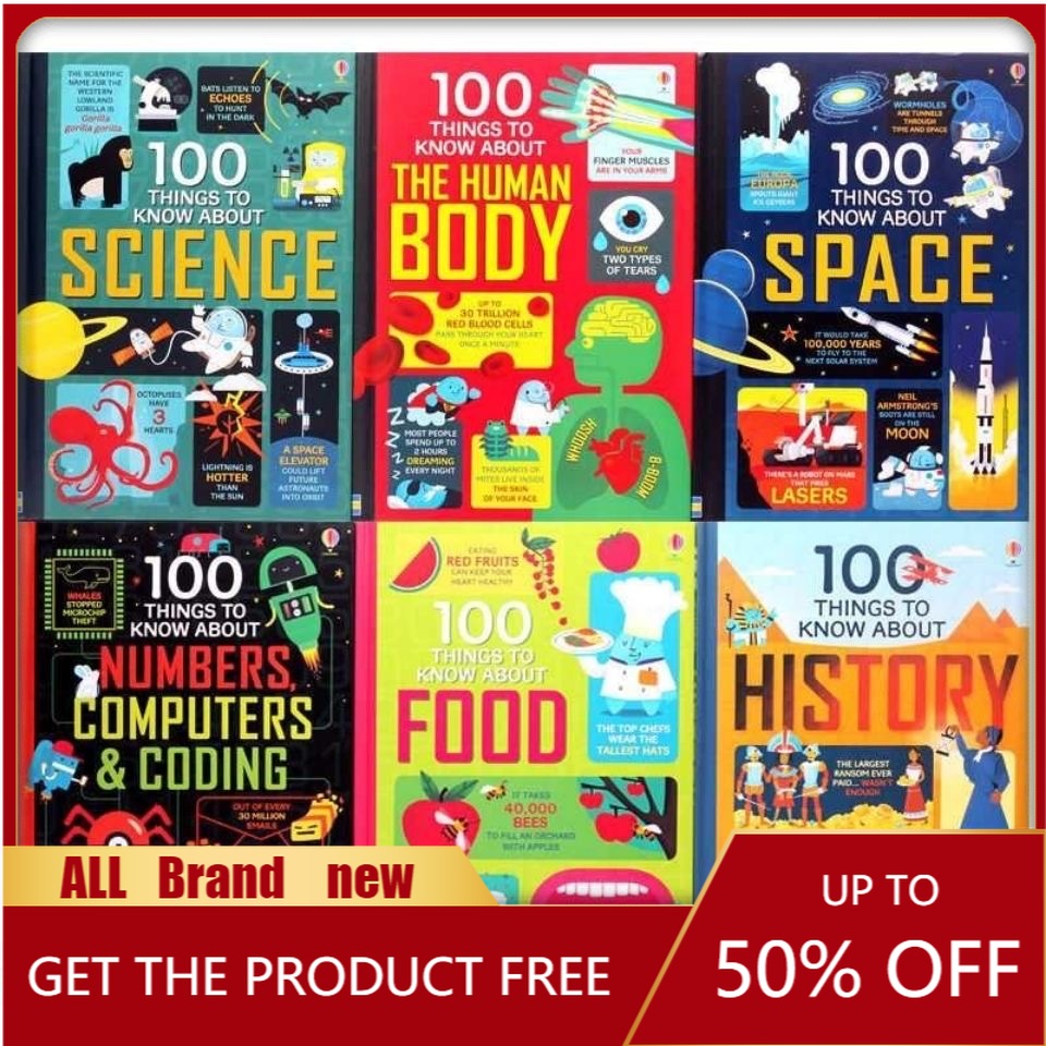 【COD】Usborne 100 Things to Know About (6 books) hardcover | Shopee ...