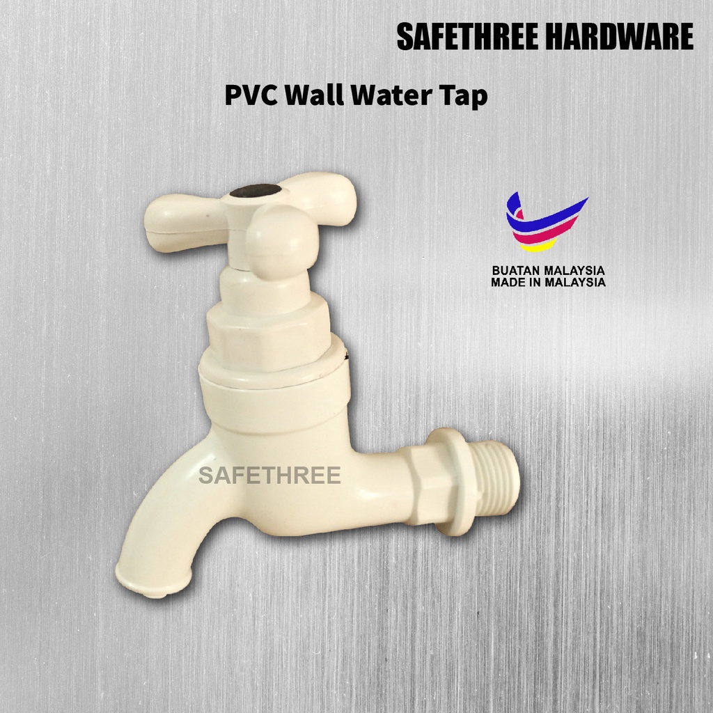 Bathroom PVC Wall Bib Tap / Tandas Plastic Kepala Paip Sink Faucet Wall Type | Shopee Philippines