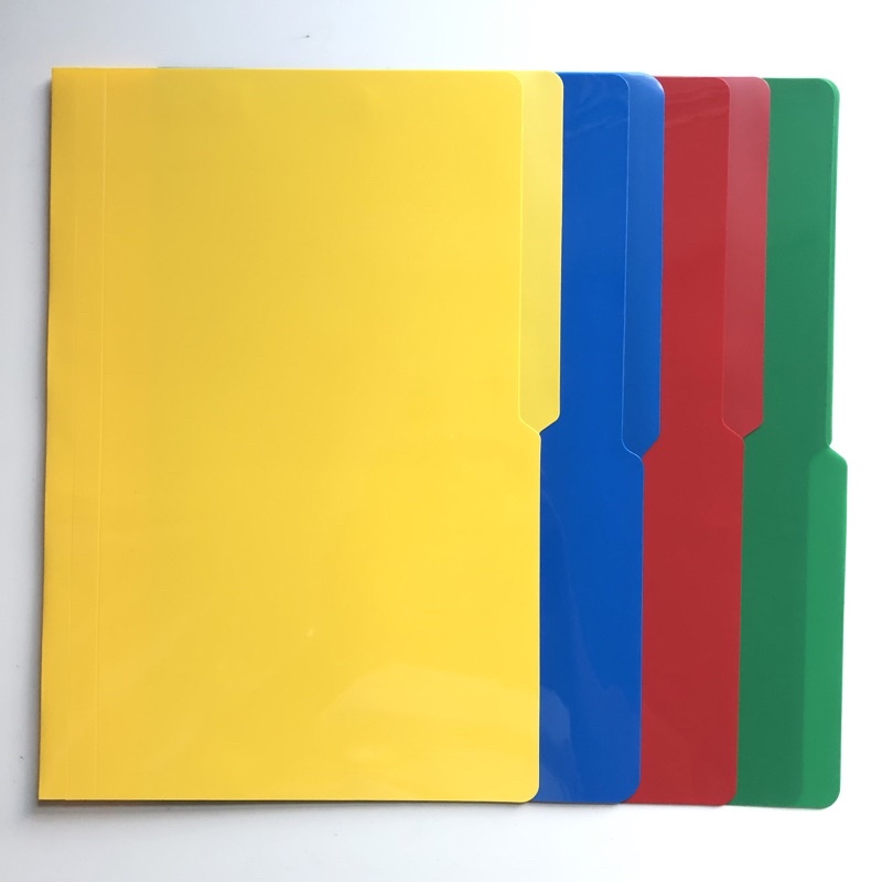 12pcs Plastic Folder Thick A4 and Fc | Shopee Philippines