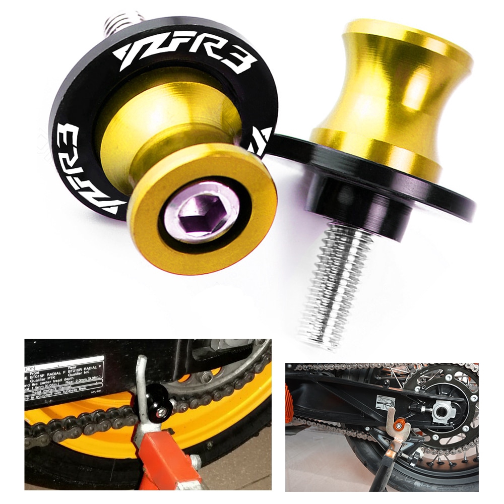 For YAMAHA R3 YZF R3 YZF-R3 2015-2019 Motorcycle Swingarm Slider Spools ...