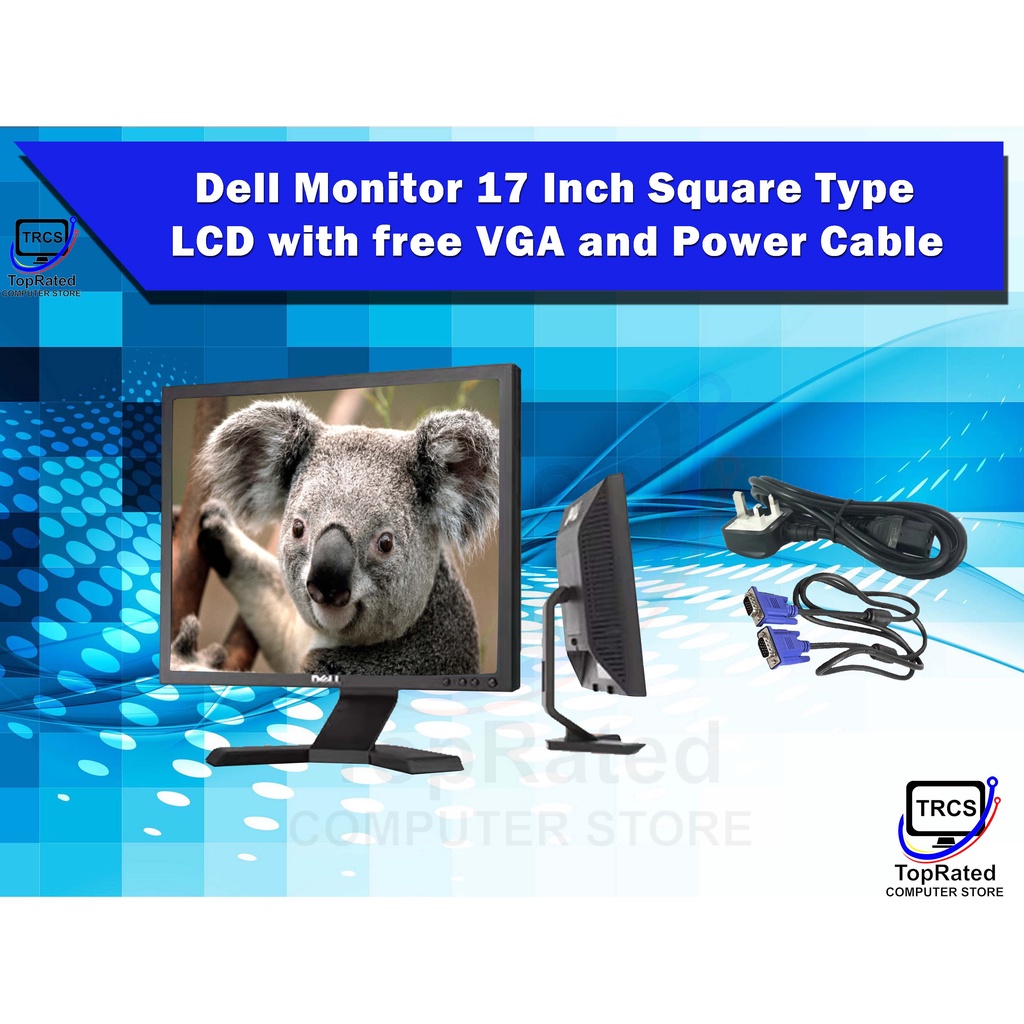 Computer Desktop Monitor 17 Inch Square Type LCD with free VGA and ...