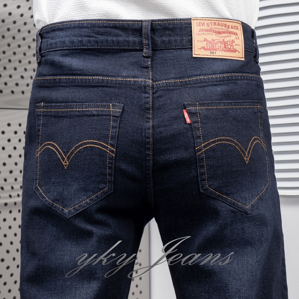 Maong Pants Stretchable Straight Cut Jeans for Men | Shopee Philippines