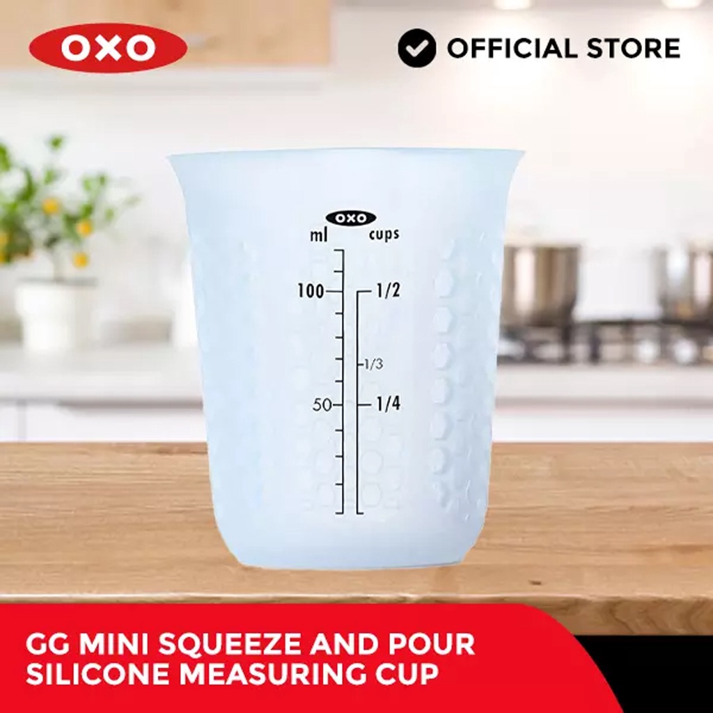 OXO Houseware Good Grips Mini Squeeze & Pour Silicone Measuring Cup | Shopee Philippines