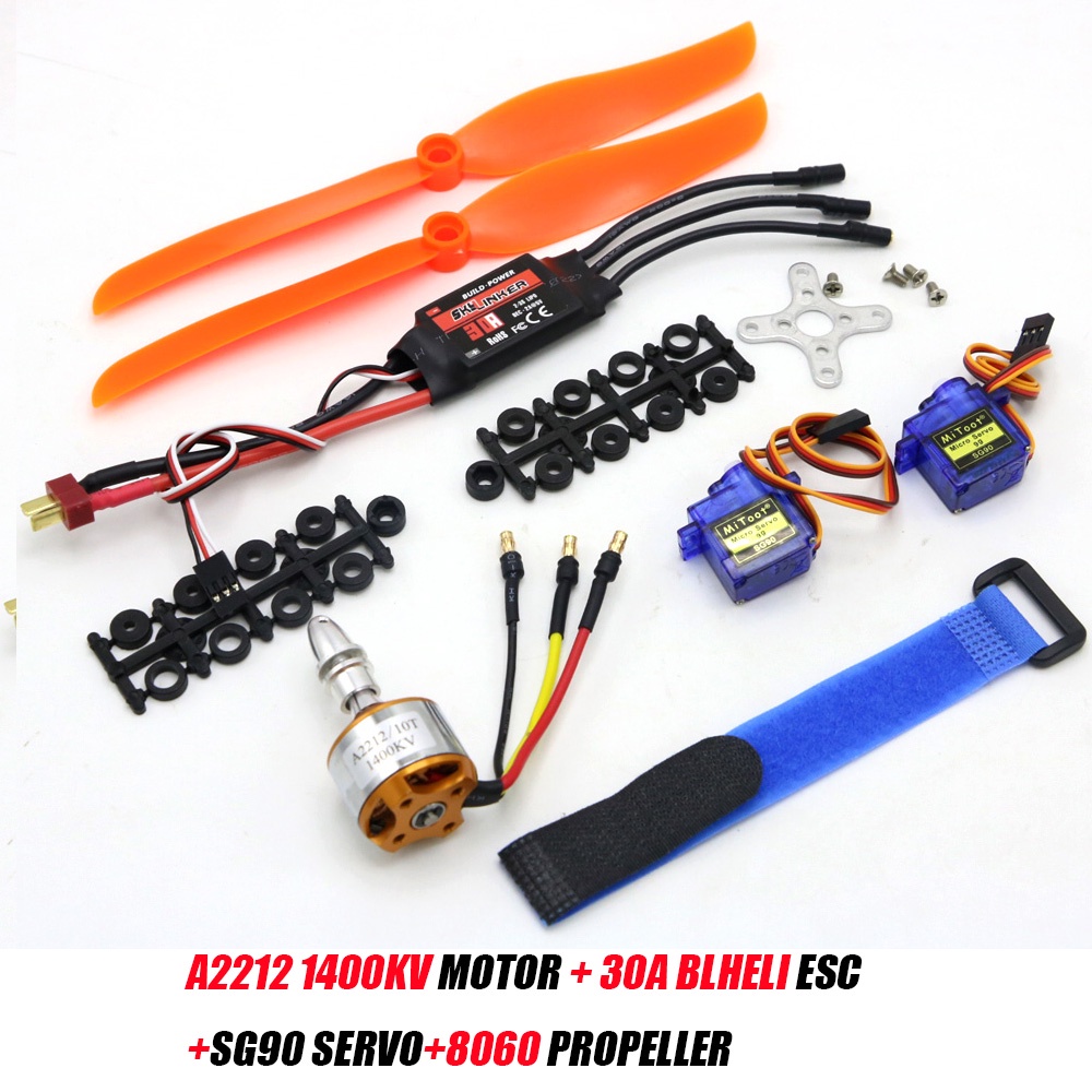 A2212 2212 2200KV 1400KV 1000KV Brushless Motor 30A 40A / 40A BLheli ESC SG90 9G Micro Servo ...