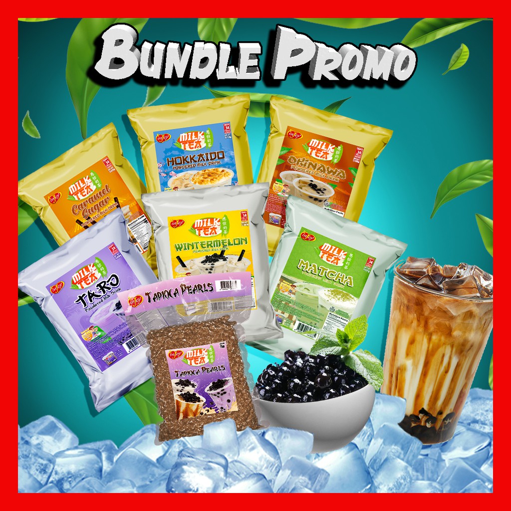 inJoy Milk Tea Powder Tapioca Pearls Sale Bundle | Shopee Philippines