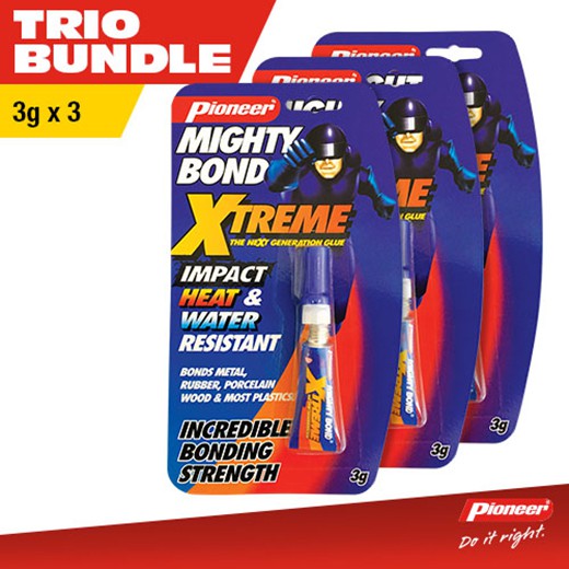 Pioneer Mighty Bond Xtreme Instant Glue 3g (Gel Type) x3 | Shopee ...