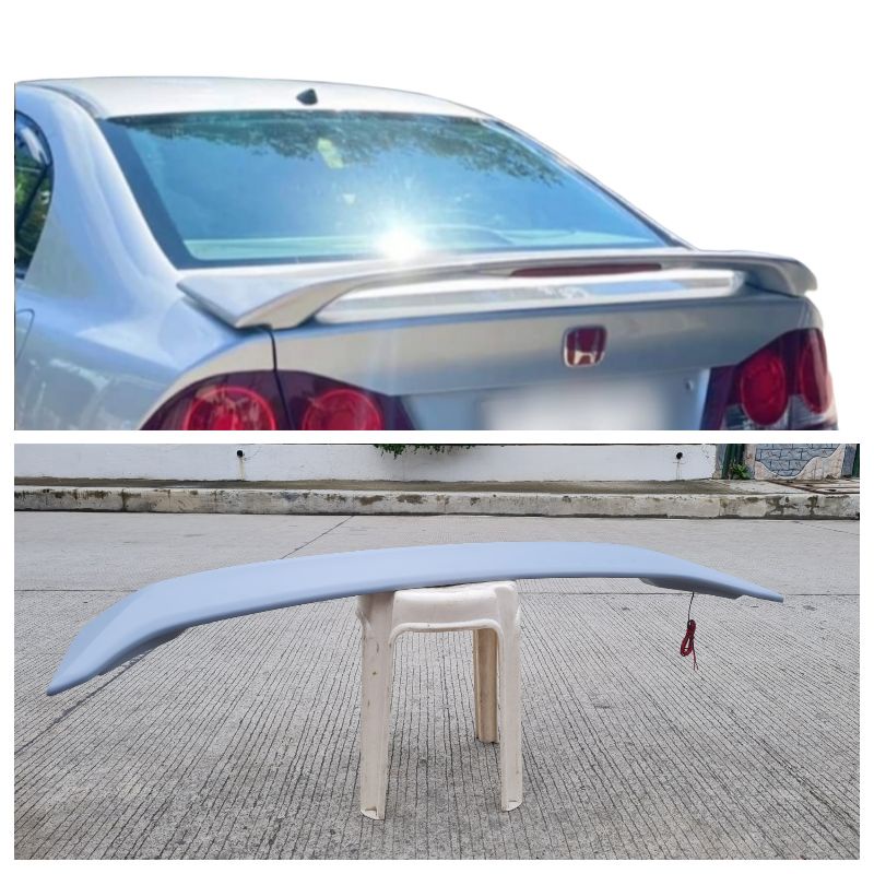 Honda Civic FD / FB Spoiler Unpainted Premium Quality With 3rd Brake ...