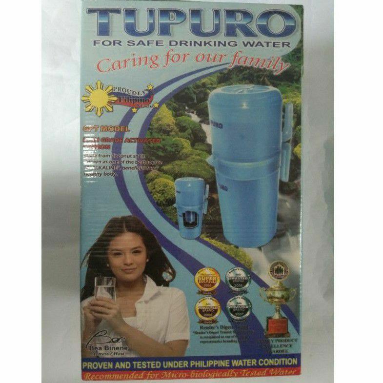 TUPURO WATER FILTER FOR SAFE DRINKING WATER (PITCHER TYPE) | Shopee ...