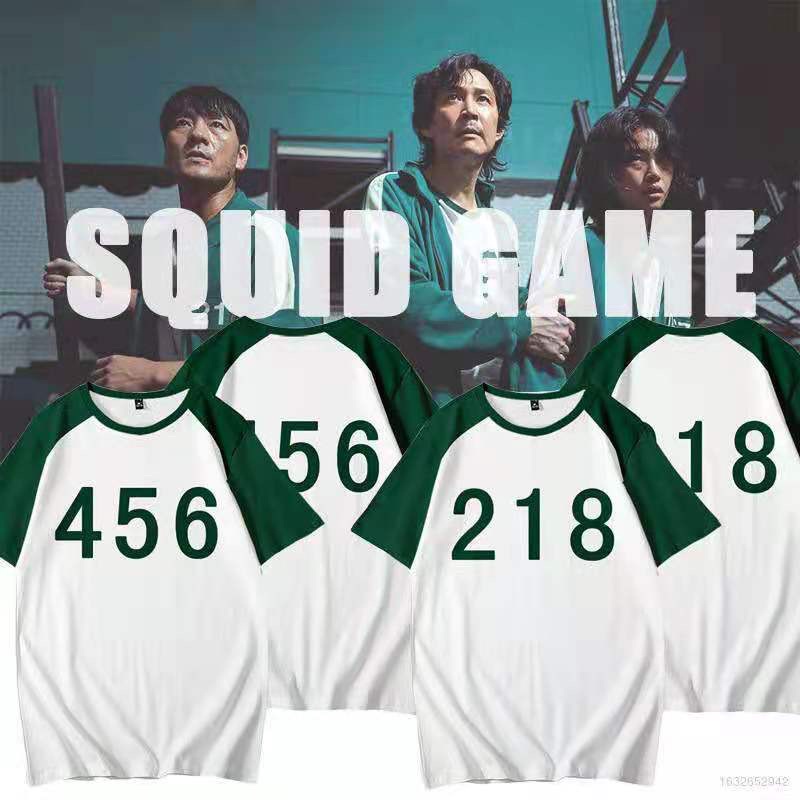 Cotton T-Shirt Squid Game Design (Free size Large) | Shopee Philippines