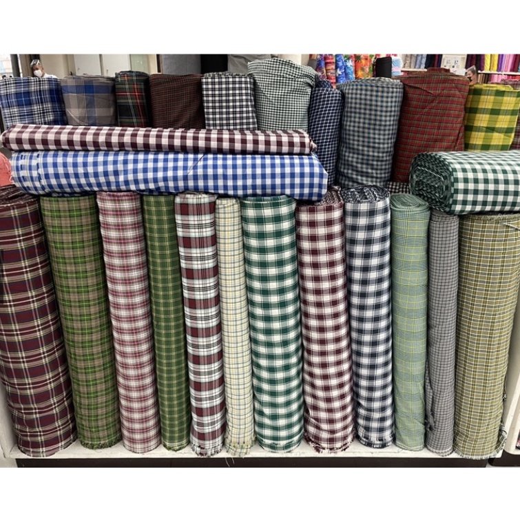 School Uniform Design G Checkered Oxford/Gabardine Fabric 60" Width ...