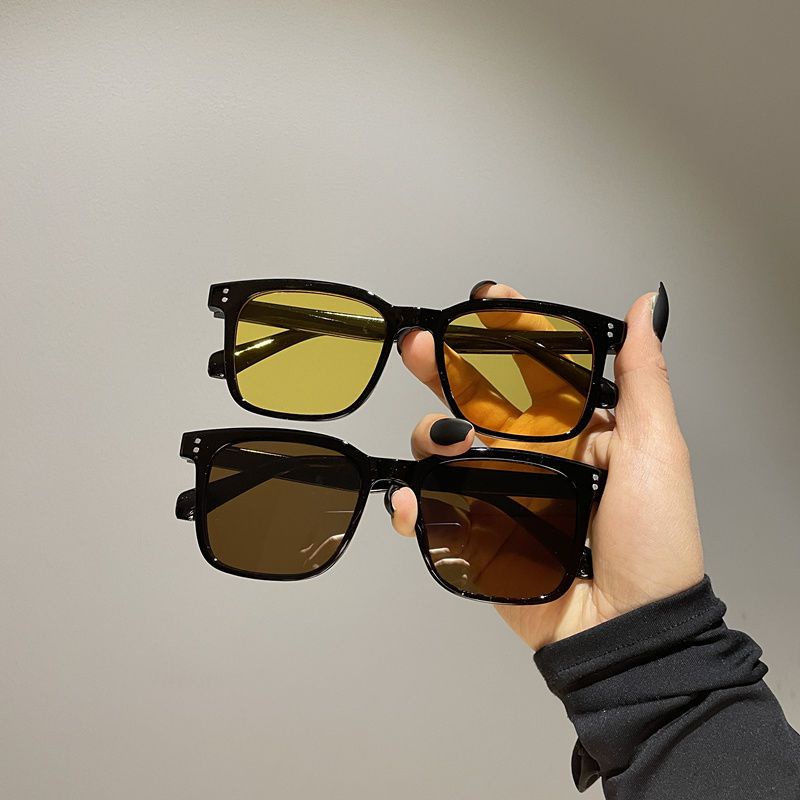 2022 new black frame Tan women's advanced isn UV resistant sunglasses ...