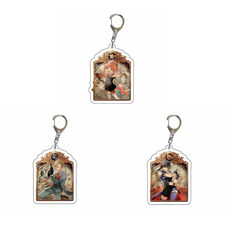SPY×FAMILY Loid Yor Anya Photo Frame Keychain Japanese Animations ...