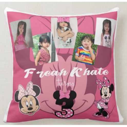 PERSONALIZED MINI PILLOW 5x5 6x8 8x8 8x11 (FREE LAYOUT FOR MINIMUM ...