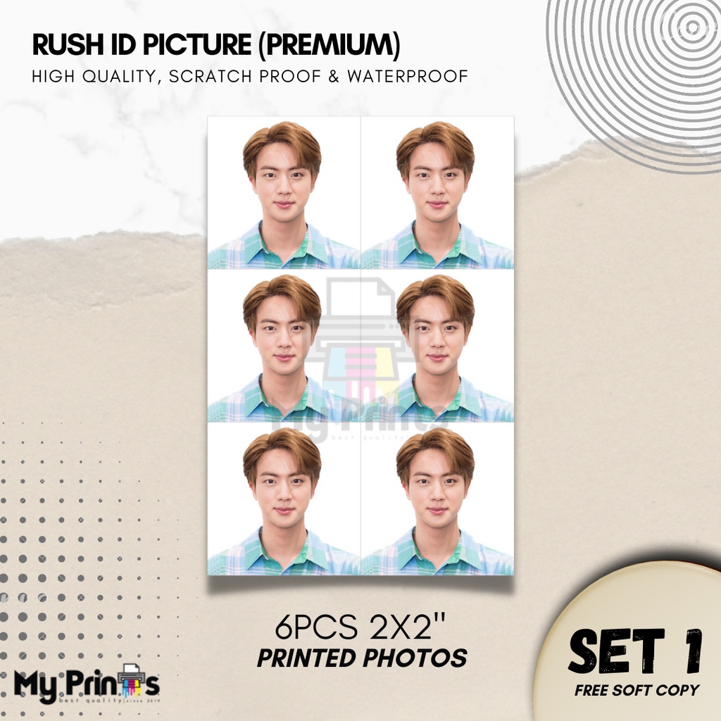 Rush ID Picture One Size Package (Send your Raw or ID Picture/Selfie ...