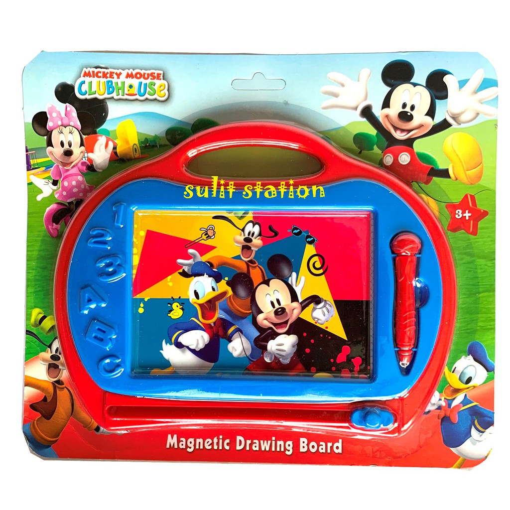 MICKEY MOUSE MAGNETIC MAGIC DRAWING WRITING EDUCATIONAL SLATE WRITE ...