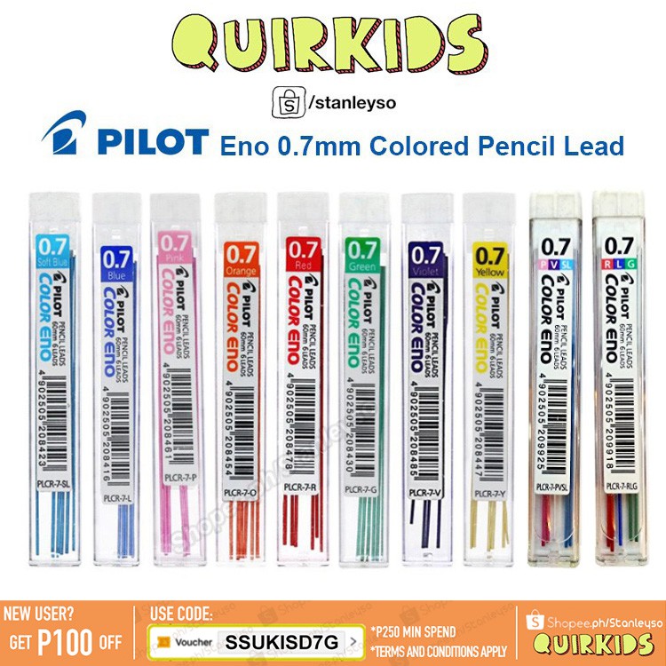Pilot Eno Lead Color Mechanical Pencil 0.7mm | Shopee Philippines