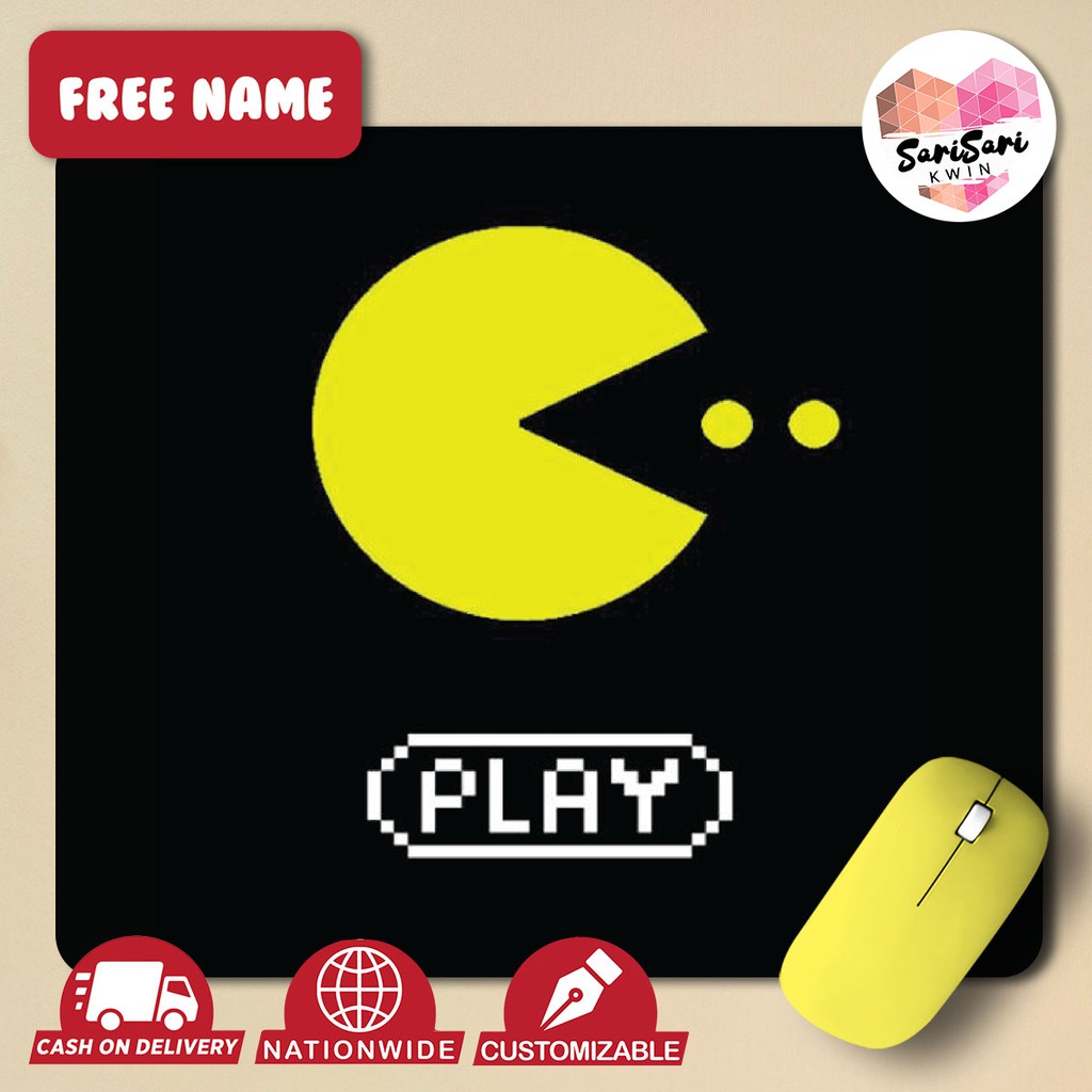Pacman Game Mousepad | Pacman Mousepad | Pacman Game Minimal Design ...
