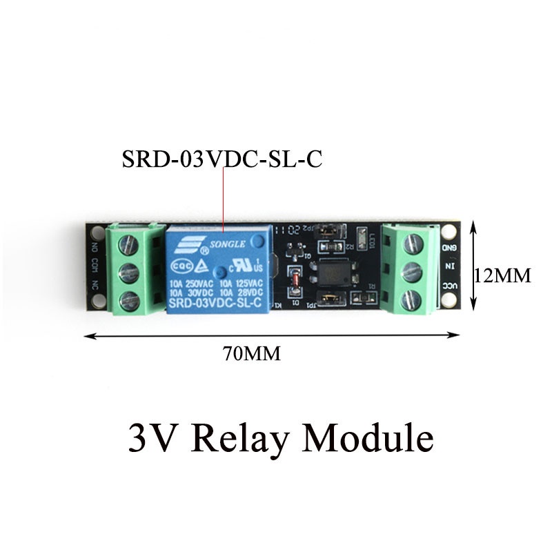 1 Channel DC 3V Relay High Level Driver Module Optocoupler Relay Module Isolated Drive Control ...